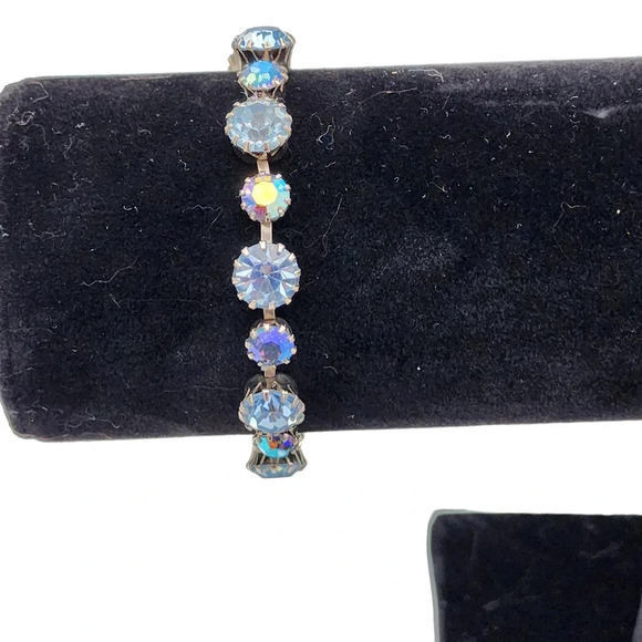 Albert Weiss | Jewelry | 7 Weiss Signed Blue Rhinestone Vintage Womens ...